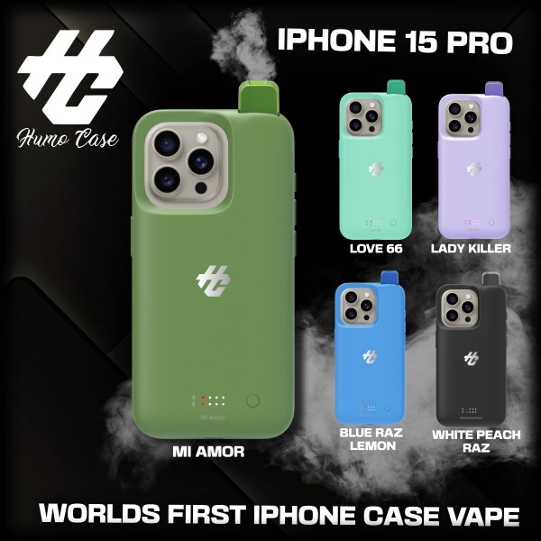Humo Case iPhone 15 Pro Phone Case Vape 30K Disposable 5%, humocase